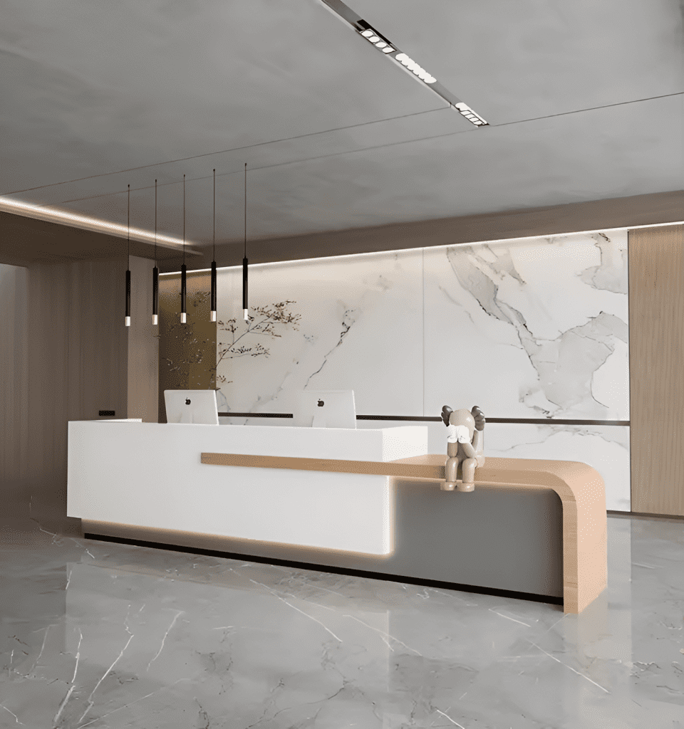Wave Reception Desk - Modern Interior Furniture